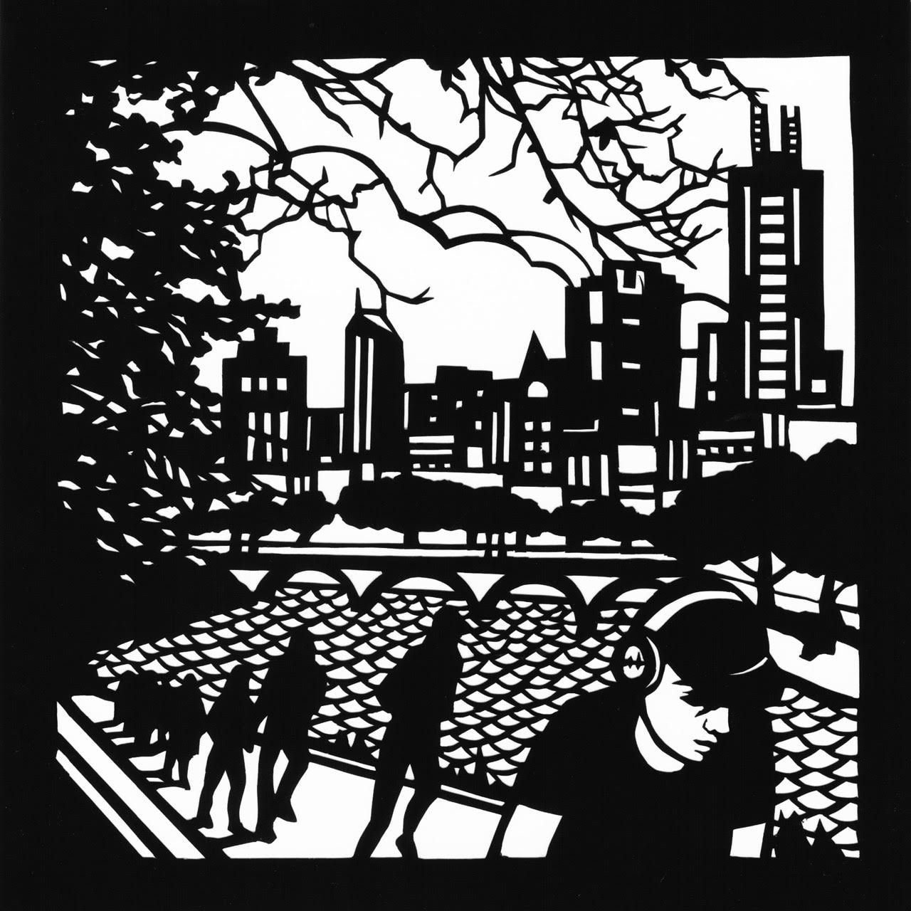 City Bridge by Papercut Artist Roma McLaughlin